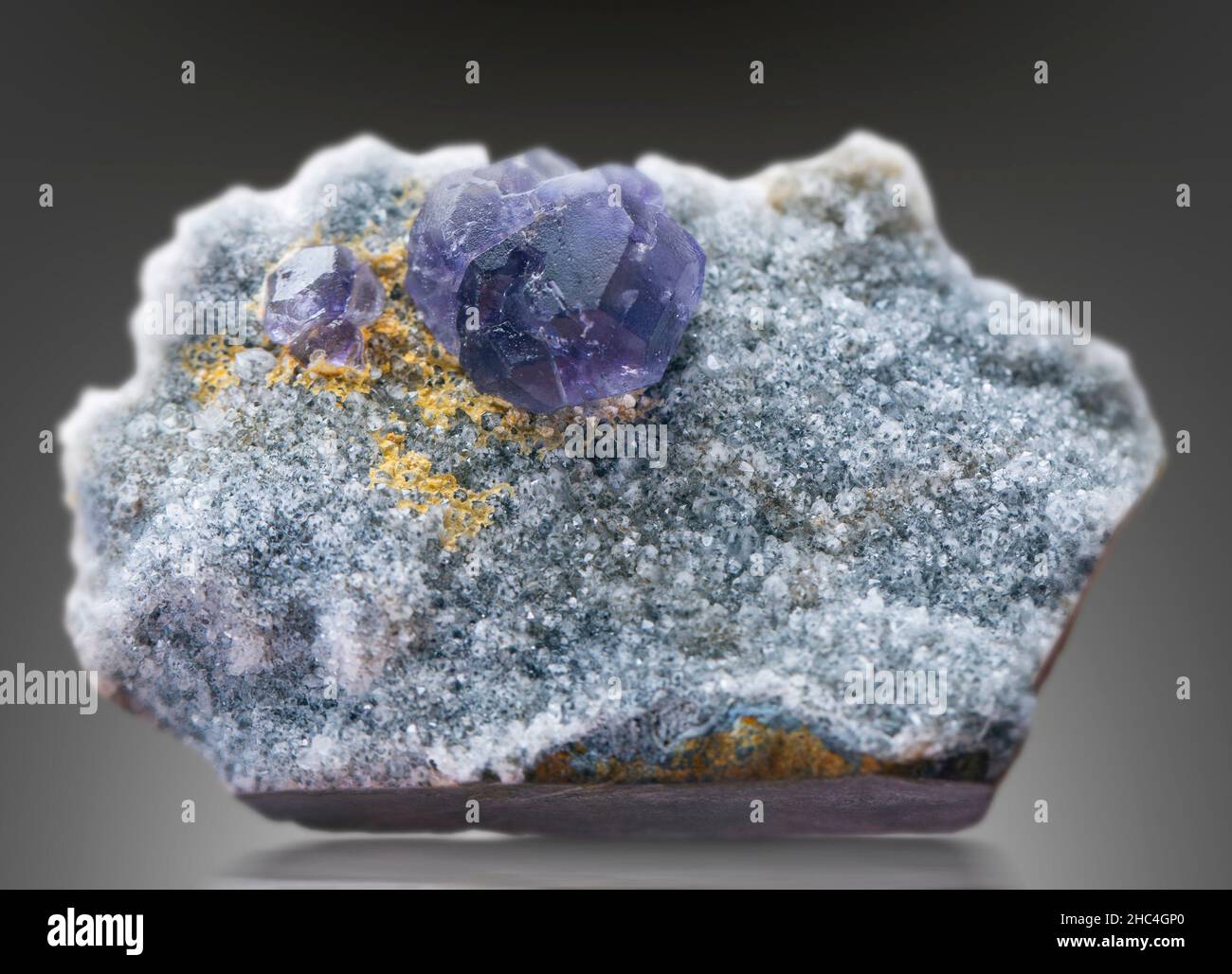 fluorite mineral specimen stone rock geology gem crystal Stock Photo ...