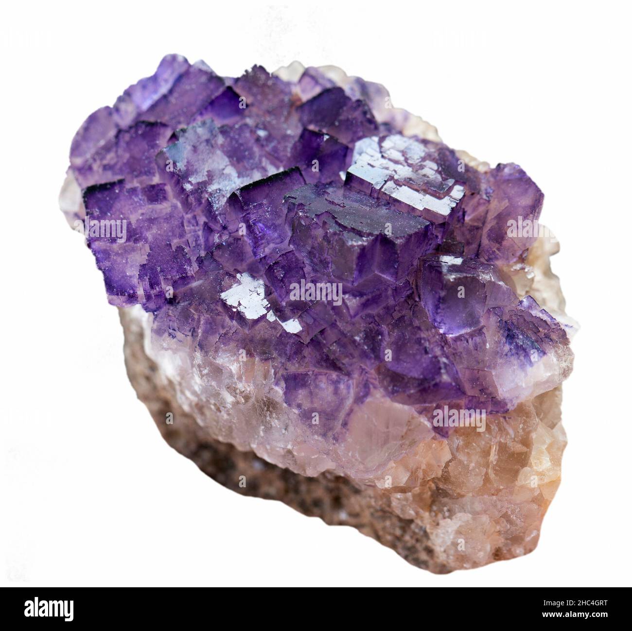 fluorite mineral specimen stone rock geology gem crystal Stock Photo ...