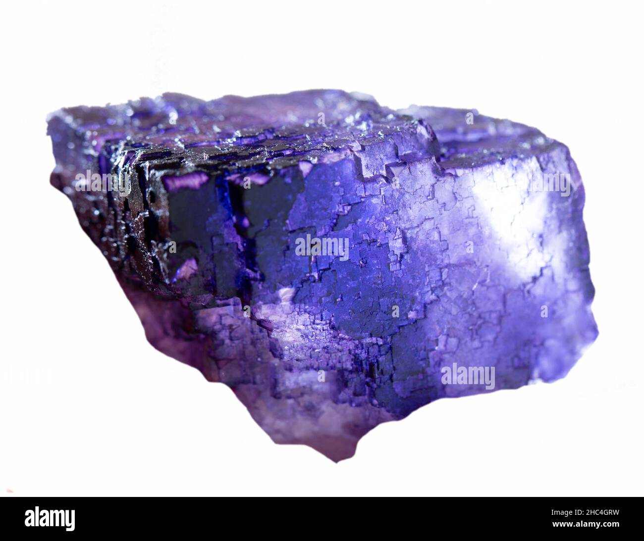 fluorite mineral specimen stone rock geology gem crystal Stock Photo ...