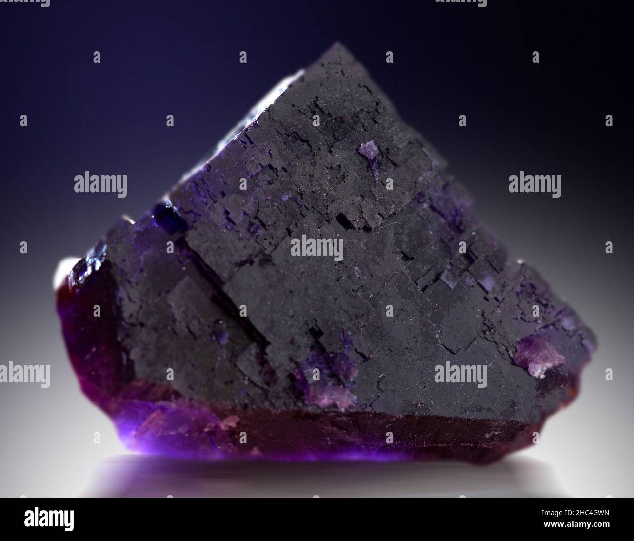 fluorite mineral specimen stone rock geology gem crystal Stock Photo ...