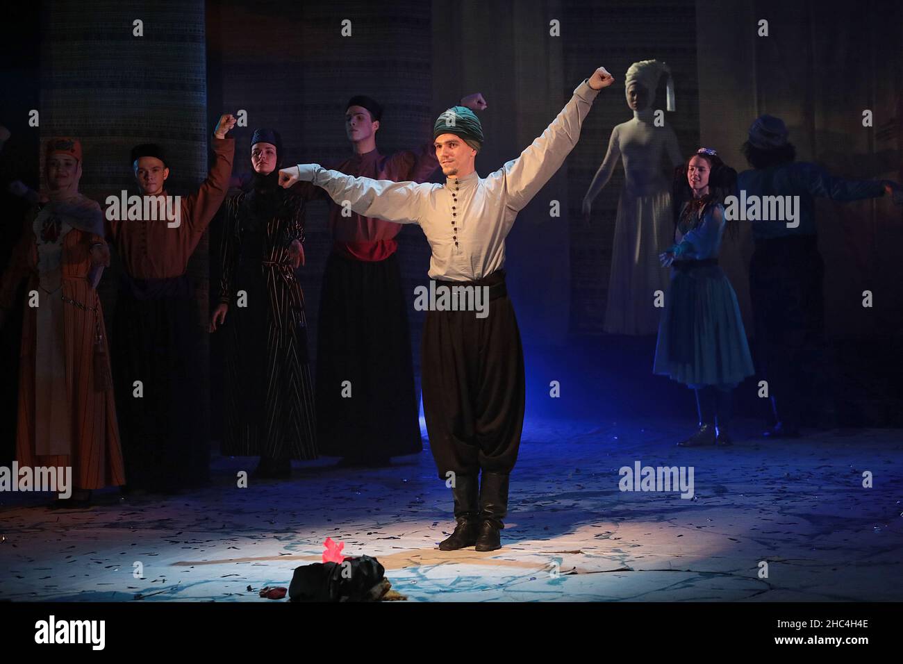 KYIV, UKRAINE - DECEMBER 21, 2021 - The Legends of Bakhchysarai play ...