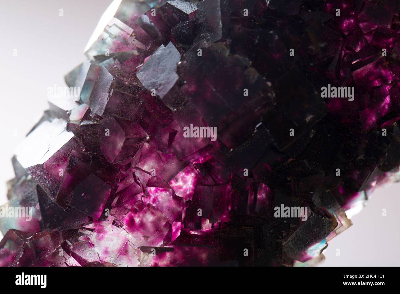 fluorite mineral specimen stone rock geology gem crystal Stock Photo ...