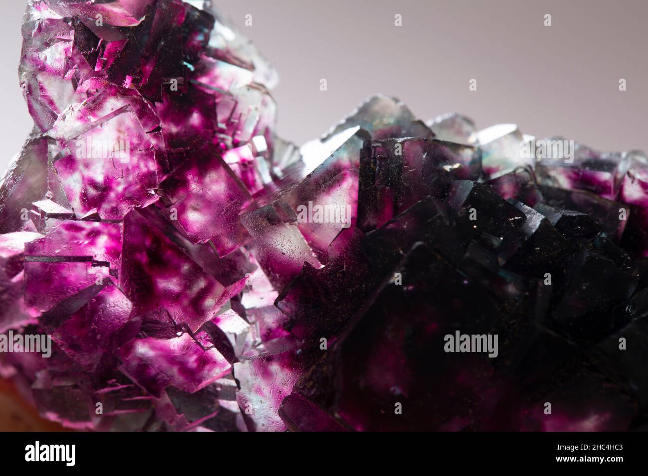 fluorite mineral specimen stone rock geology gem crystal Stock Photo ...