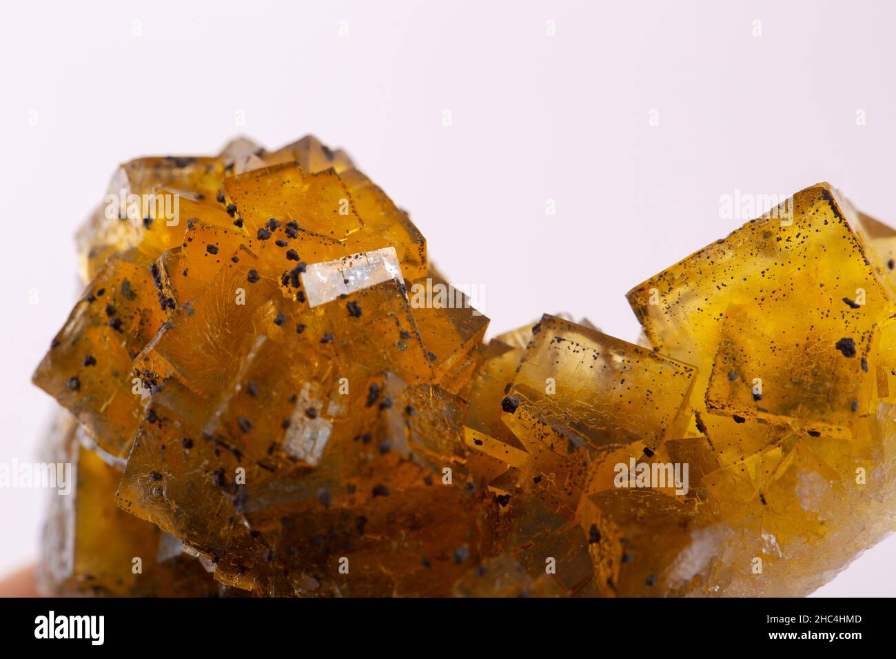 fluorite mineral specimen stone rock geology gem crystal Stock Photo ...