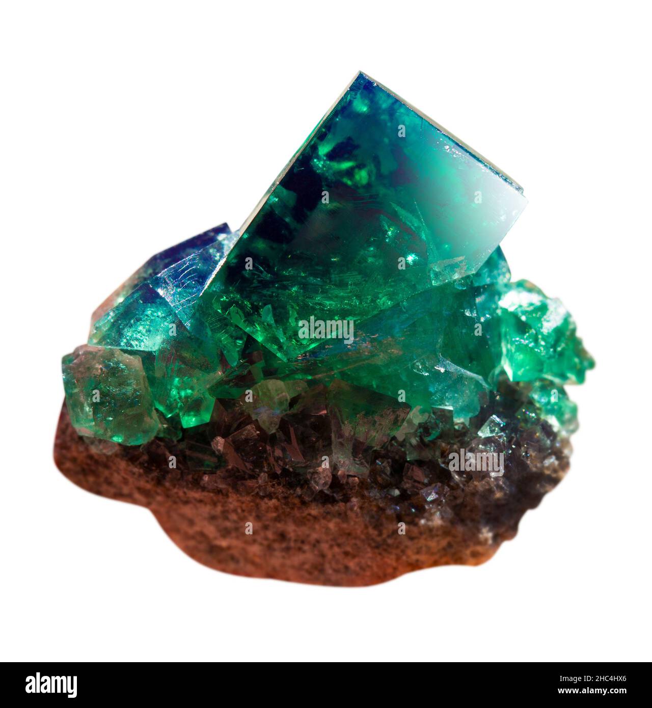 fluorite mineral specimen stone rock geology gem crystal Stock Photo ...