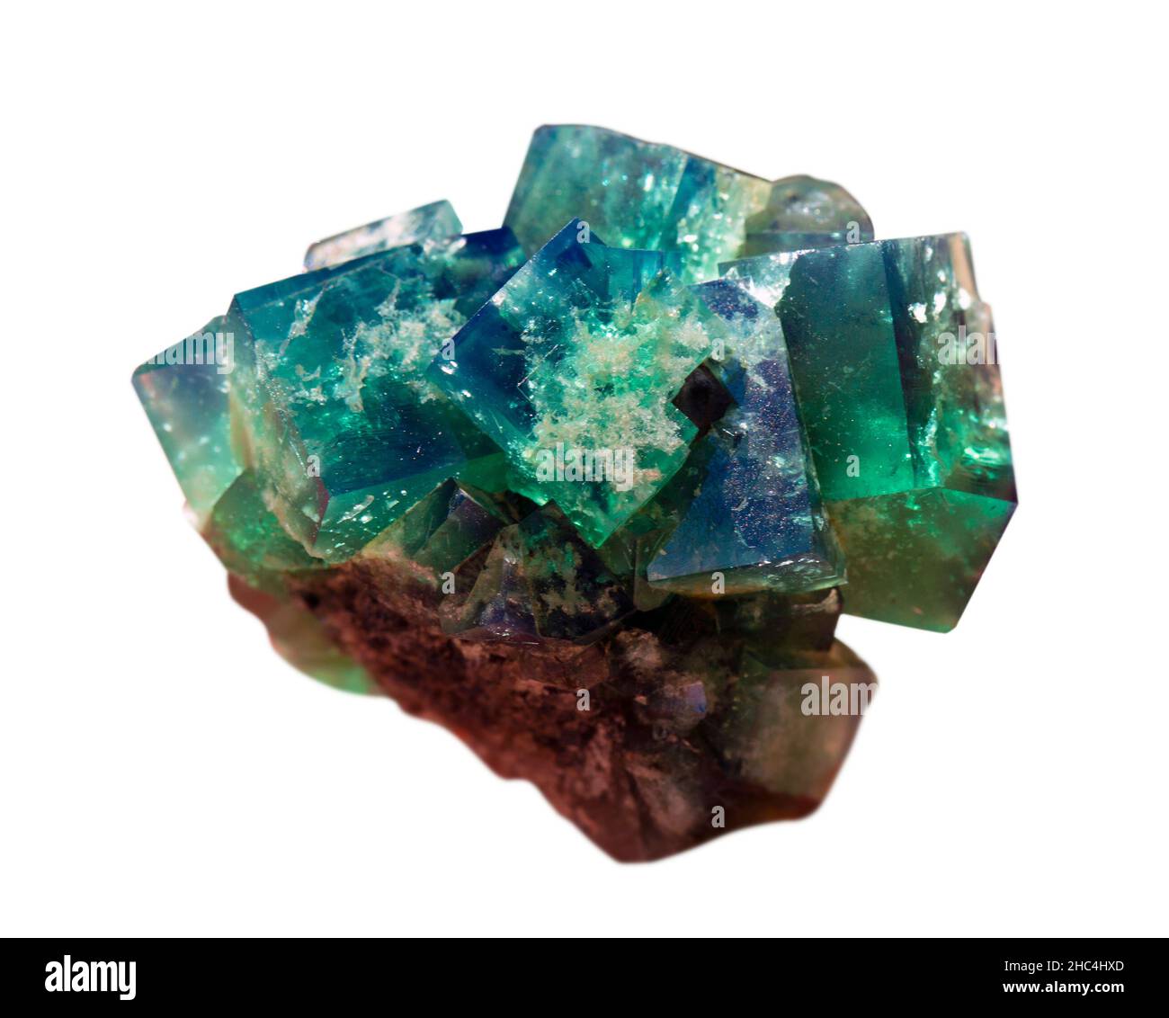 fluorite mineral specimen stone rock geology gem crystal Stock Photo ...