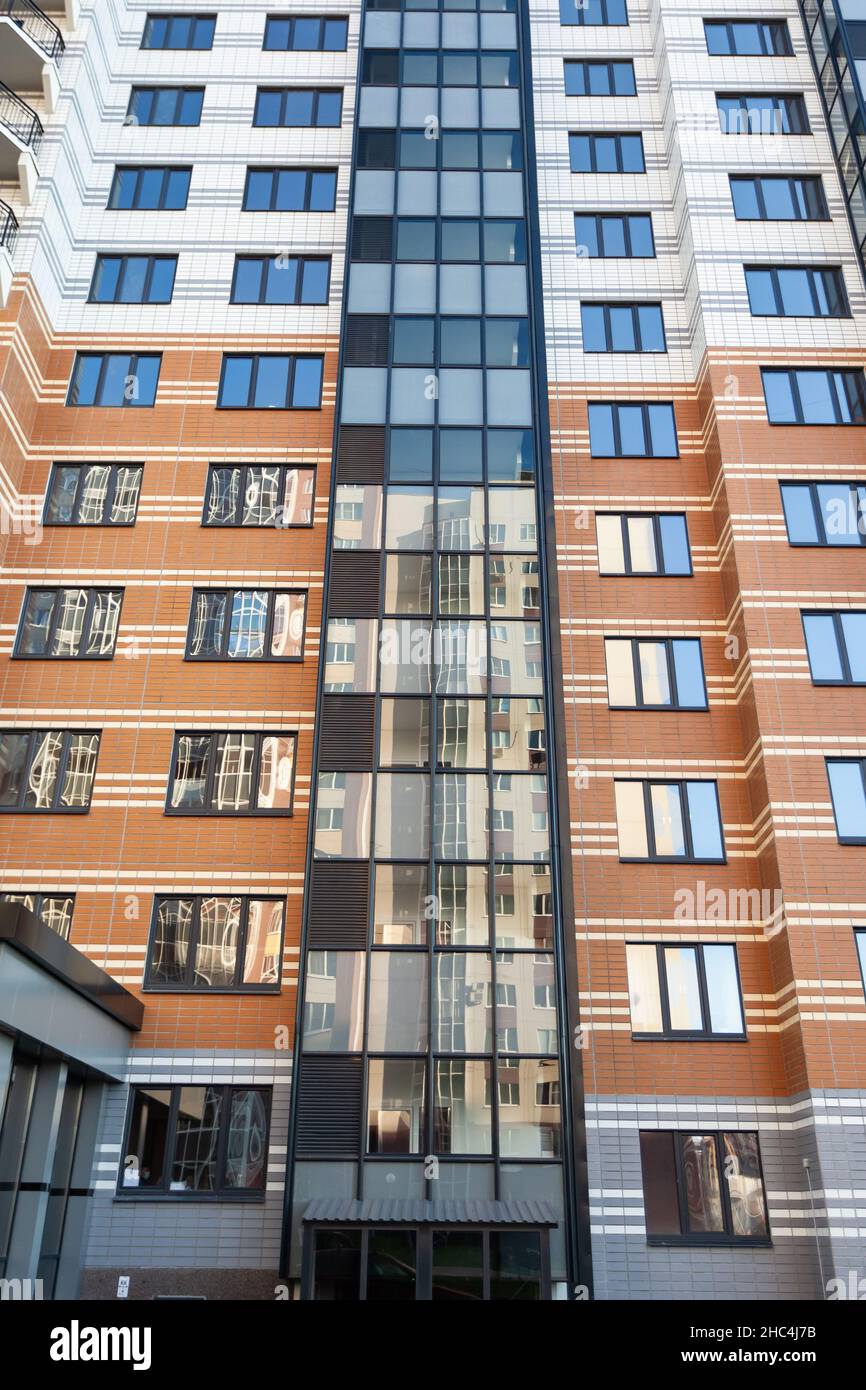 modern multi-apartment multi-storey residential building with ...