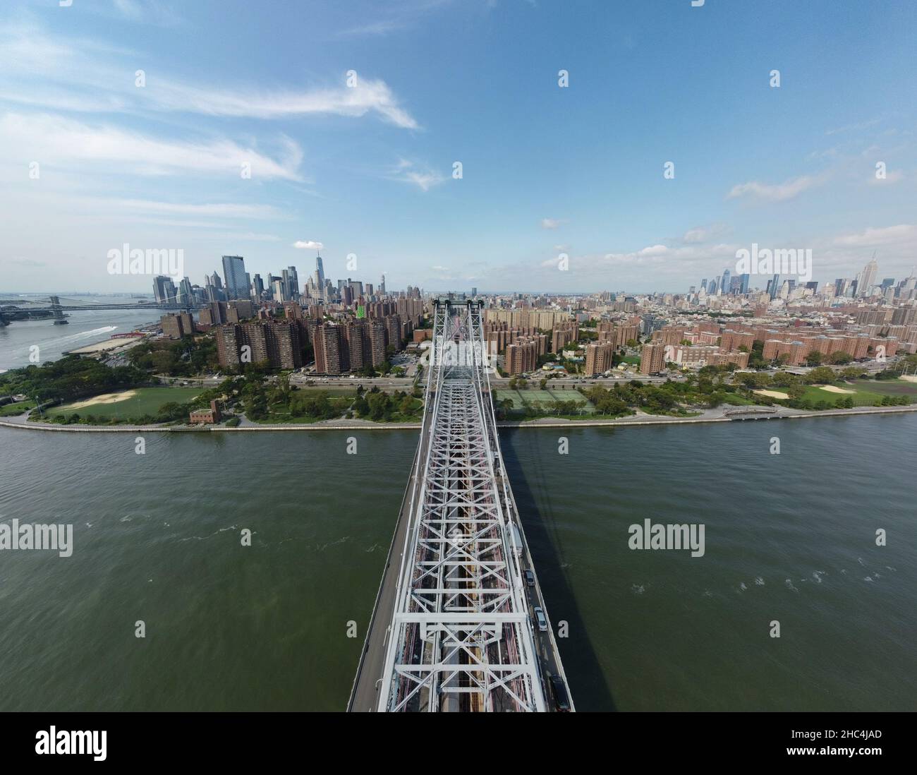 Aerial view of the New York City skyline from Brooklyn Stock Photo - Alamy