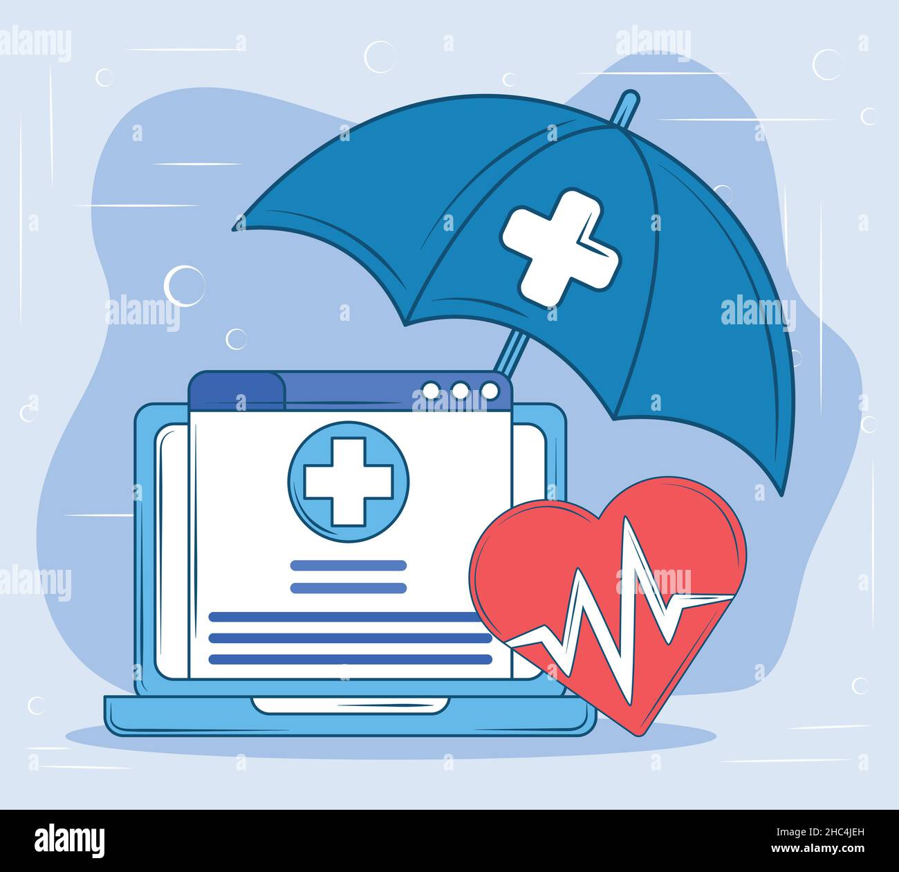 health through the computer Stock Vector Image & Art - Alamy