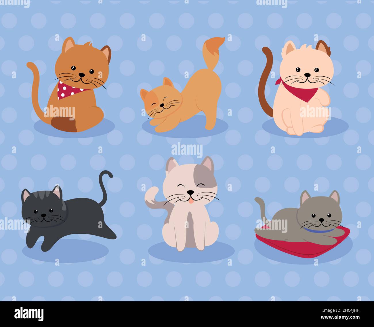 icons funny cats Stock Vector Image & Art - Alamy