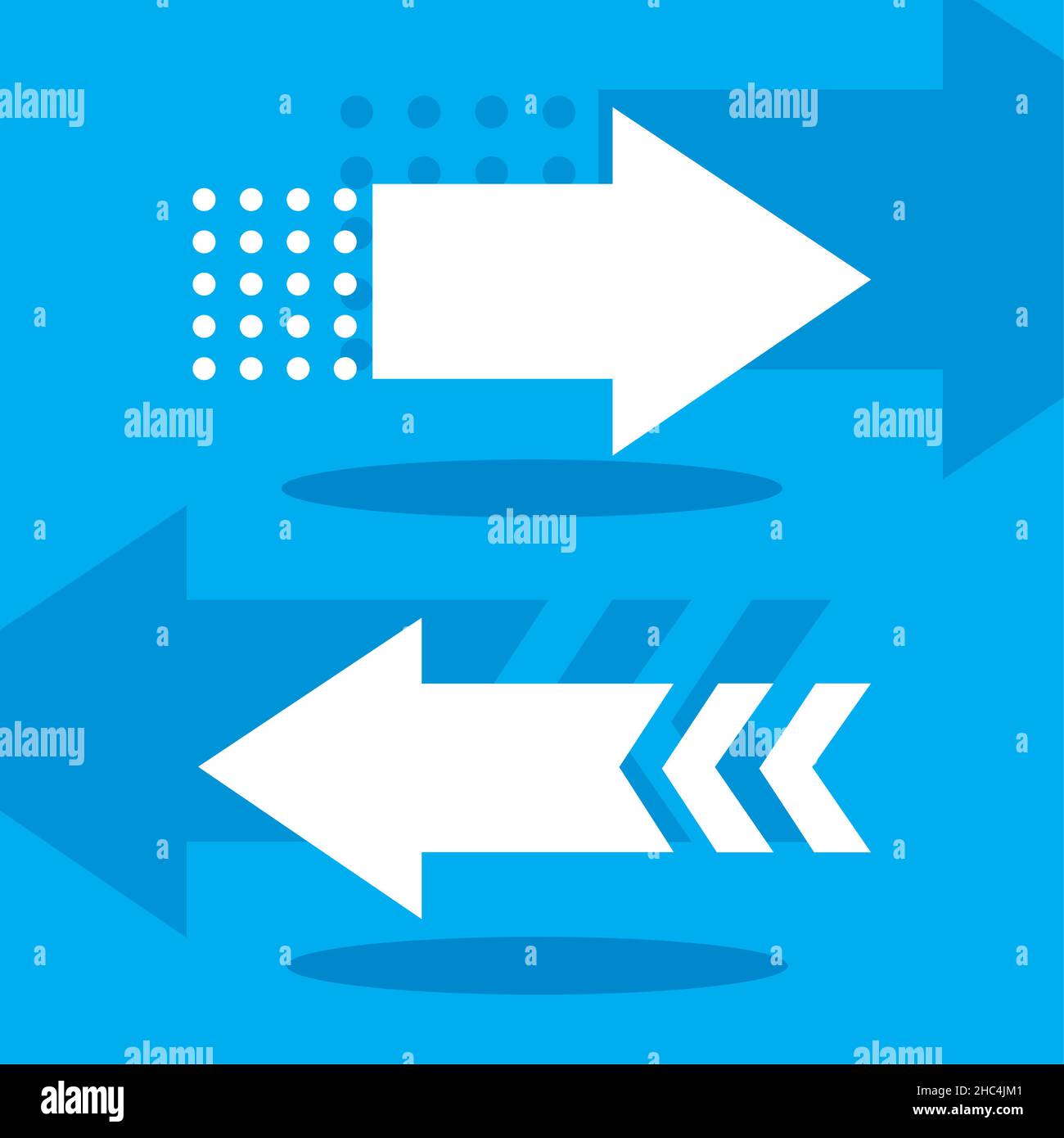 Set line arrows directions Stock Vector Images - Alamy
