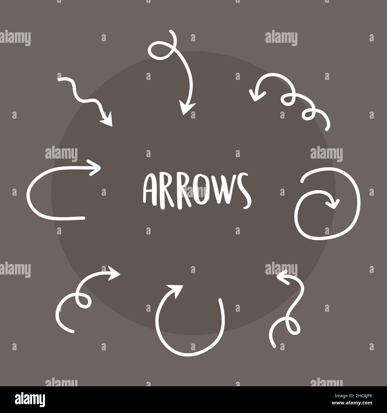 set of seven nice arrows Stock Vector Image & Art - Alamy