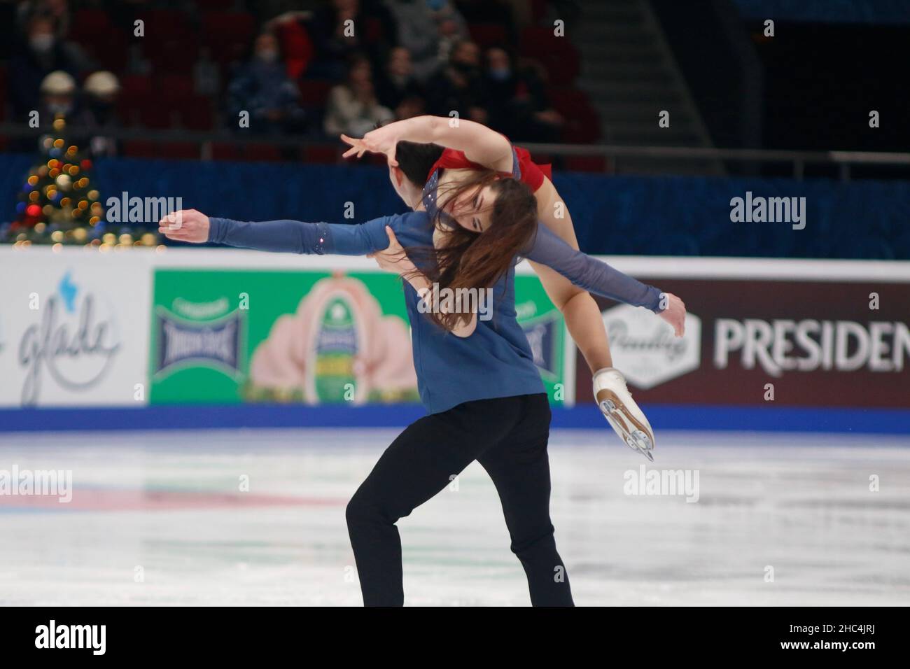 Vlada Pavlenina, Alexander Aleksanyan of Russia competes in the Ice ...