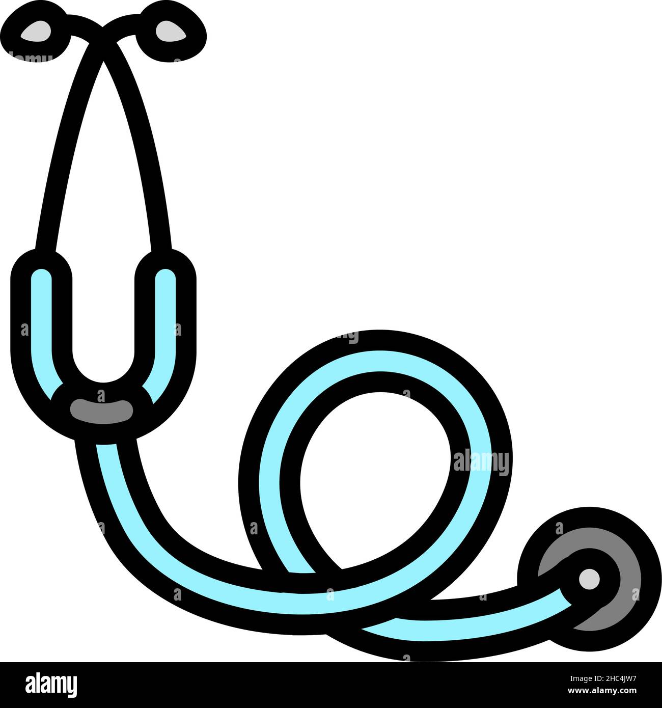 stethoscope medical color icon vector illustration Stock Vector Image ...