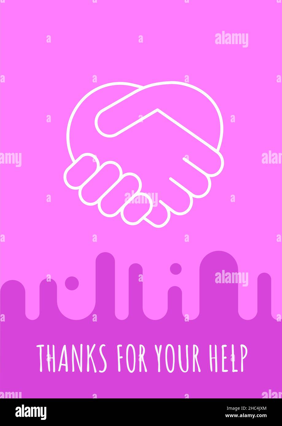 Thanks for help Stock Vector Images - Alamy