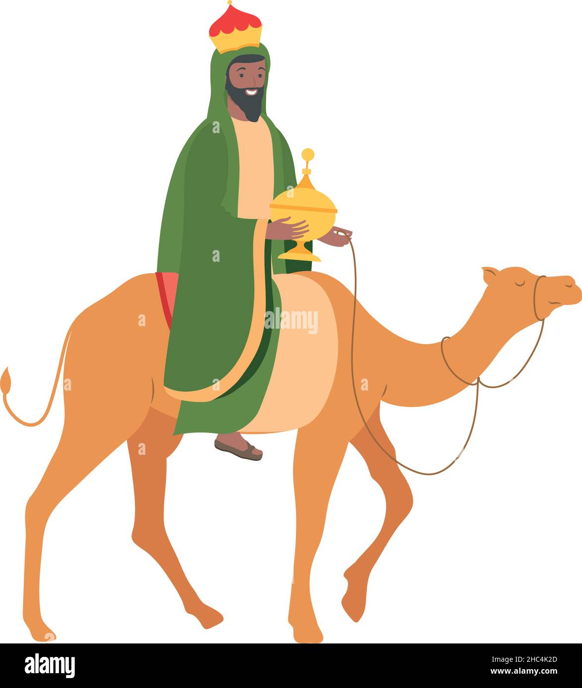 melchior in camel Epiphany character Stock Vector Image & Art - Alamy