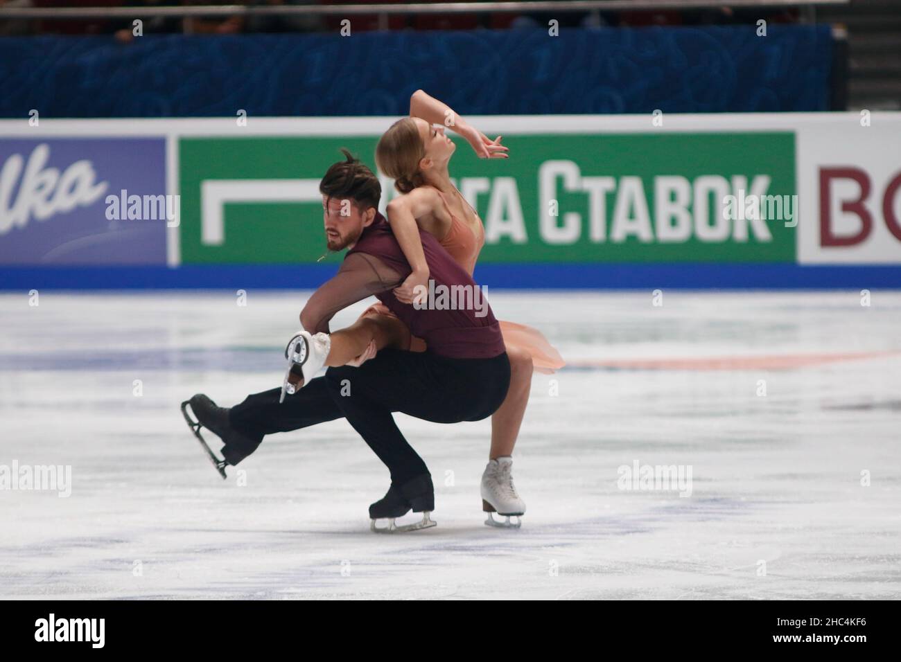 Alexandra Stepanova, Ivan Bukin of Russia competes in the Ice Dance ...
