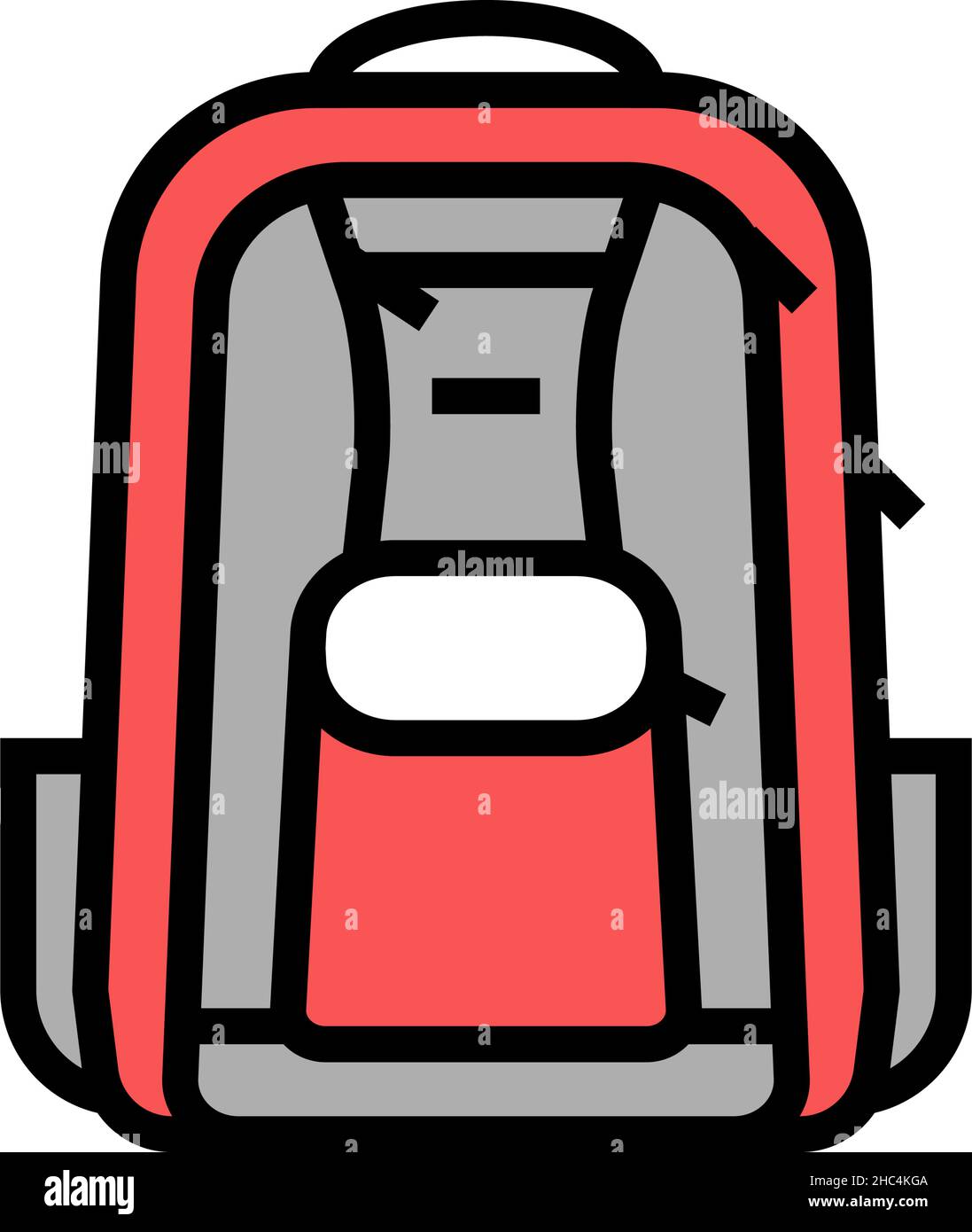 backpack rucksack bag color icon vector illustration Stock Vector Image ...