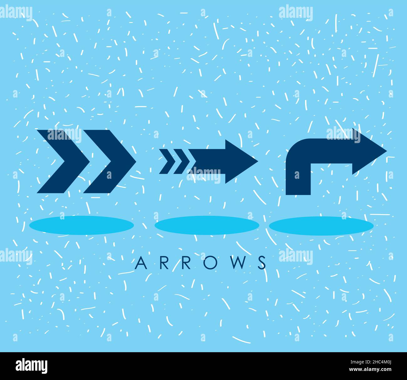 Three different directions Stock Vector Images - Alamy