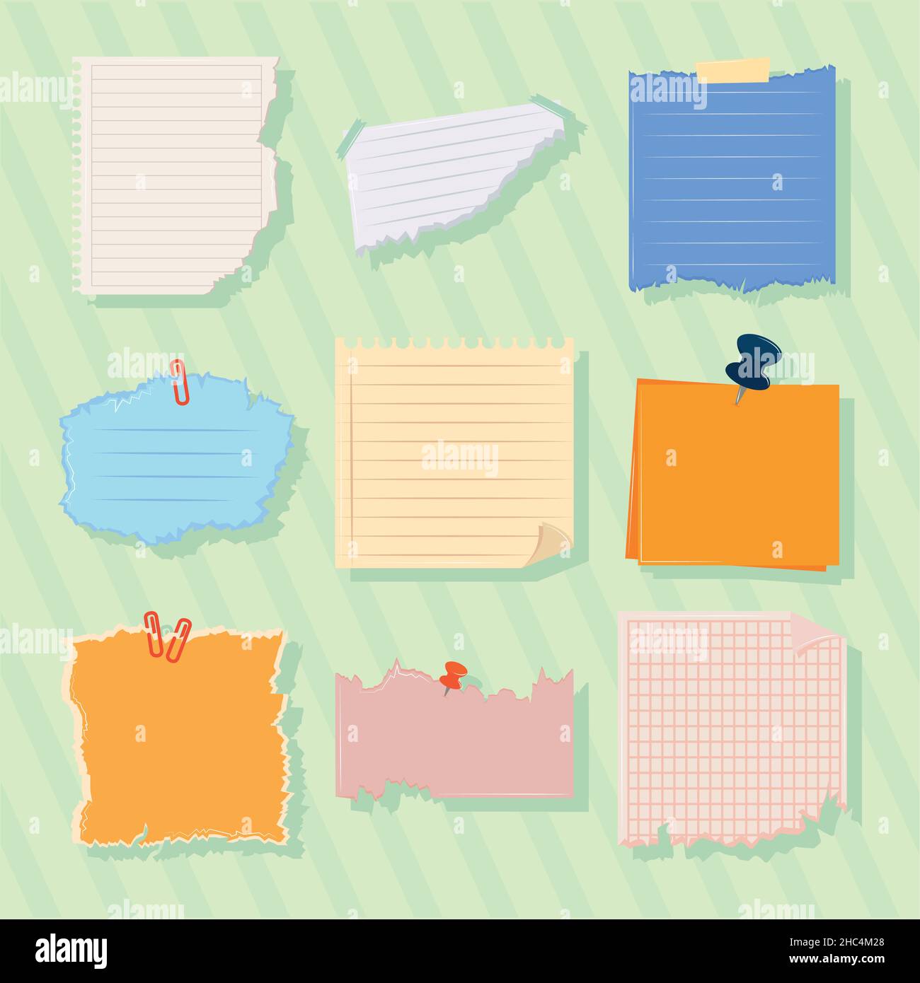 Scratch papers Stock Vector Images - Alamy