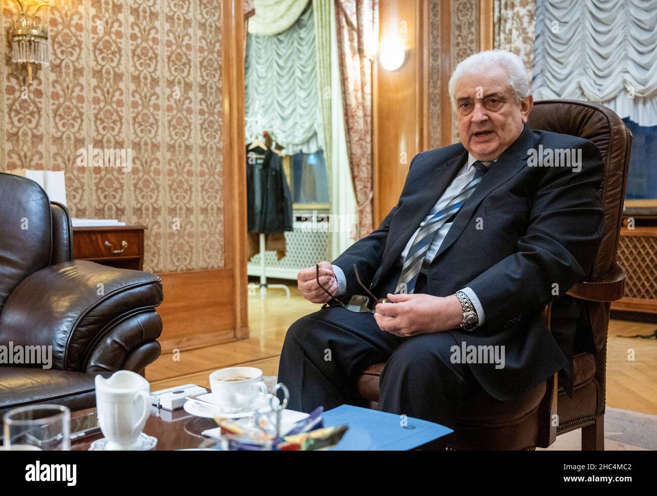 23 December 2021, Berlin: Sergei Netsheyev, Ambassador of the Russian ...
