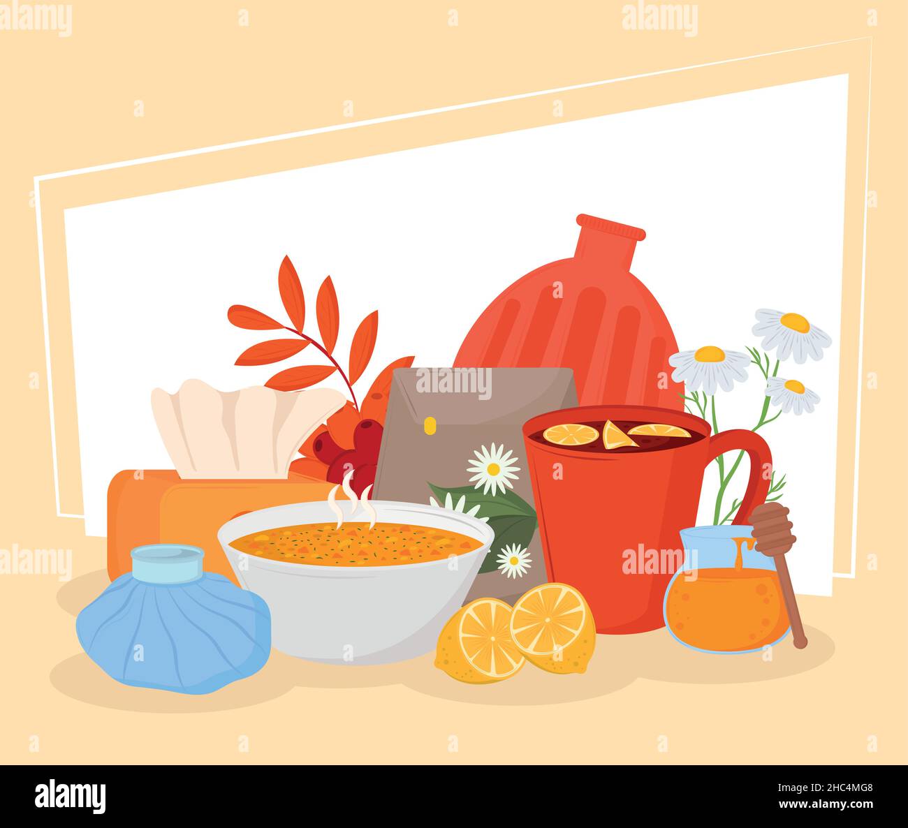 home remedies for colds, coughs Stock Vector Image & Art - Alamy
