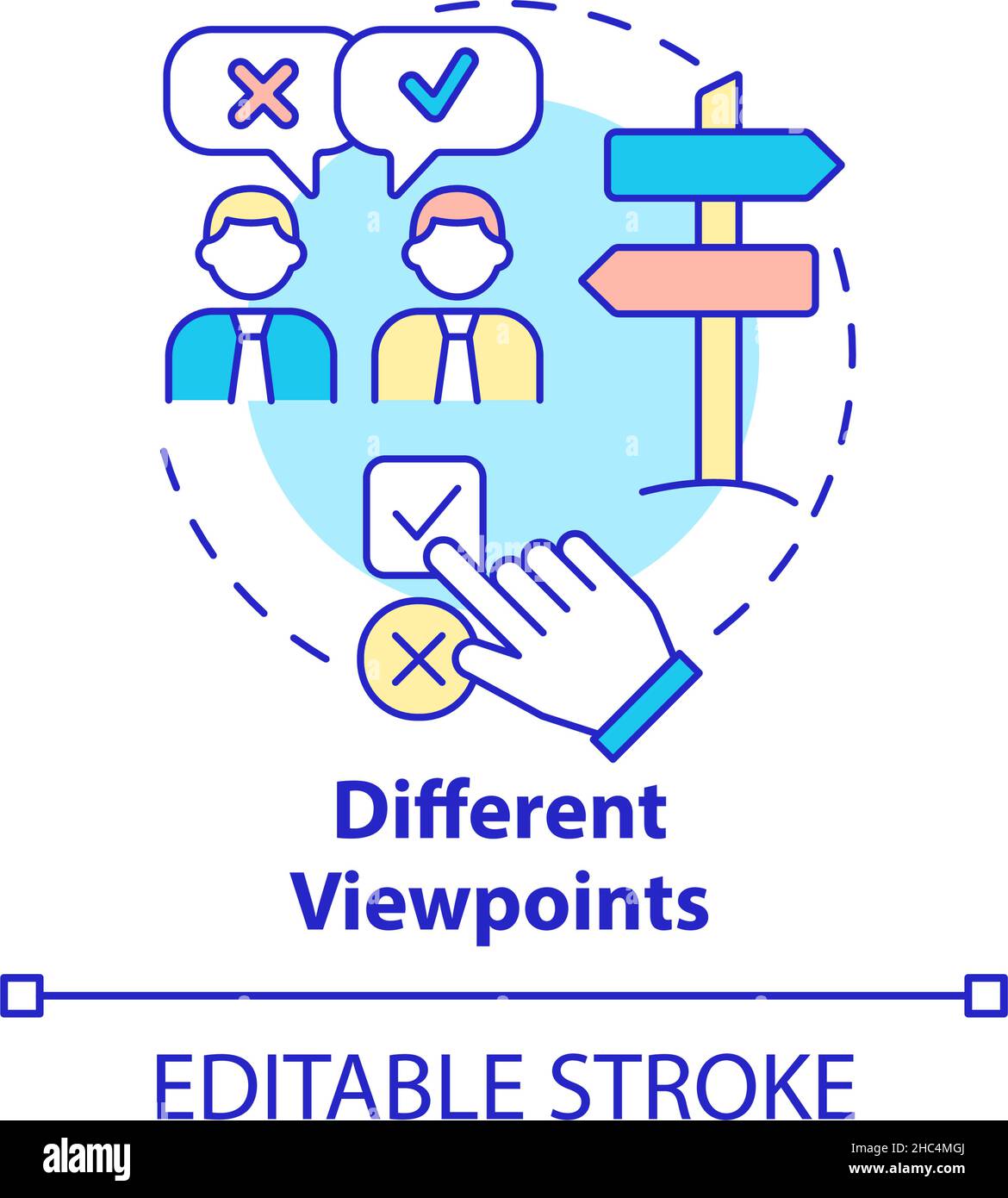 Different viewpoints Stock Vector Images - Alamy