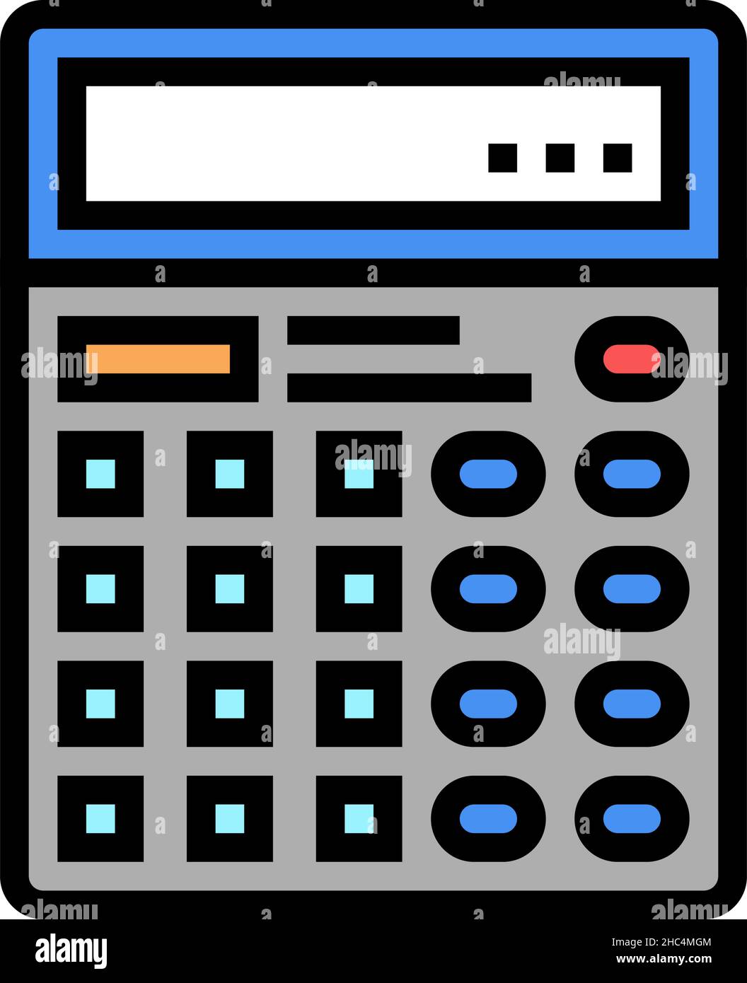 calculator digital device for counting color icon vector illustration ... calculator digital device for counting color icon vector illustration ...