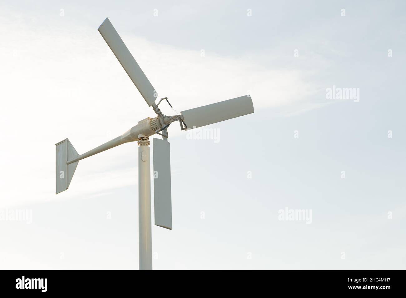 Wind turbines generate electricity. Wind energy produced by wind power ...