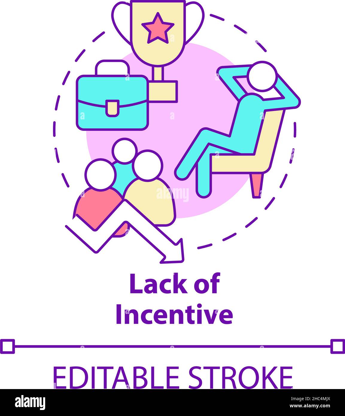 Lack of incentive concept icon Stock Vector Image & Art - Alamy