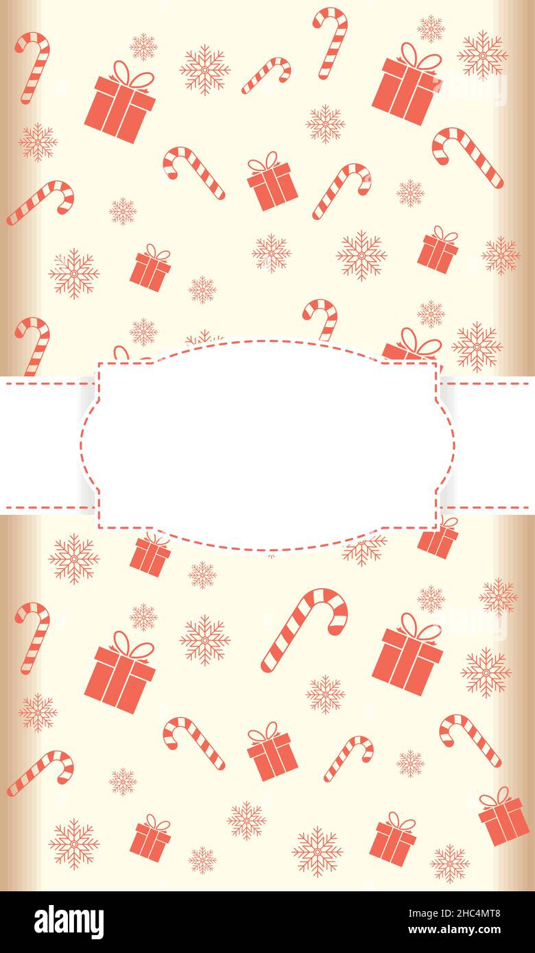 christmas gift wrap paper pattern Stock Vector Image & Art - Alamy