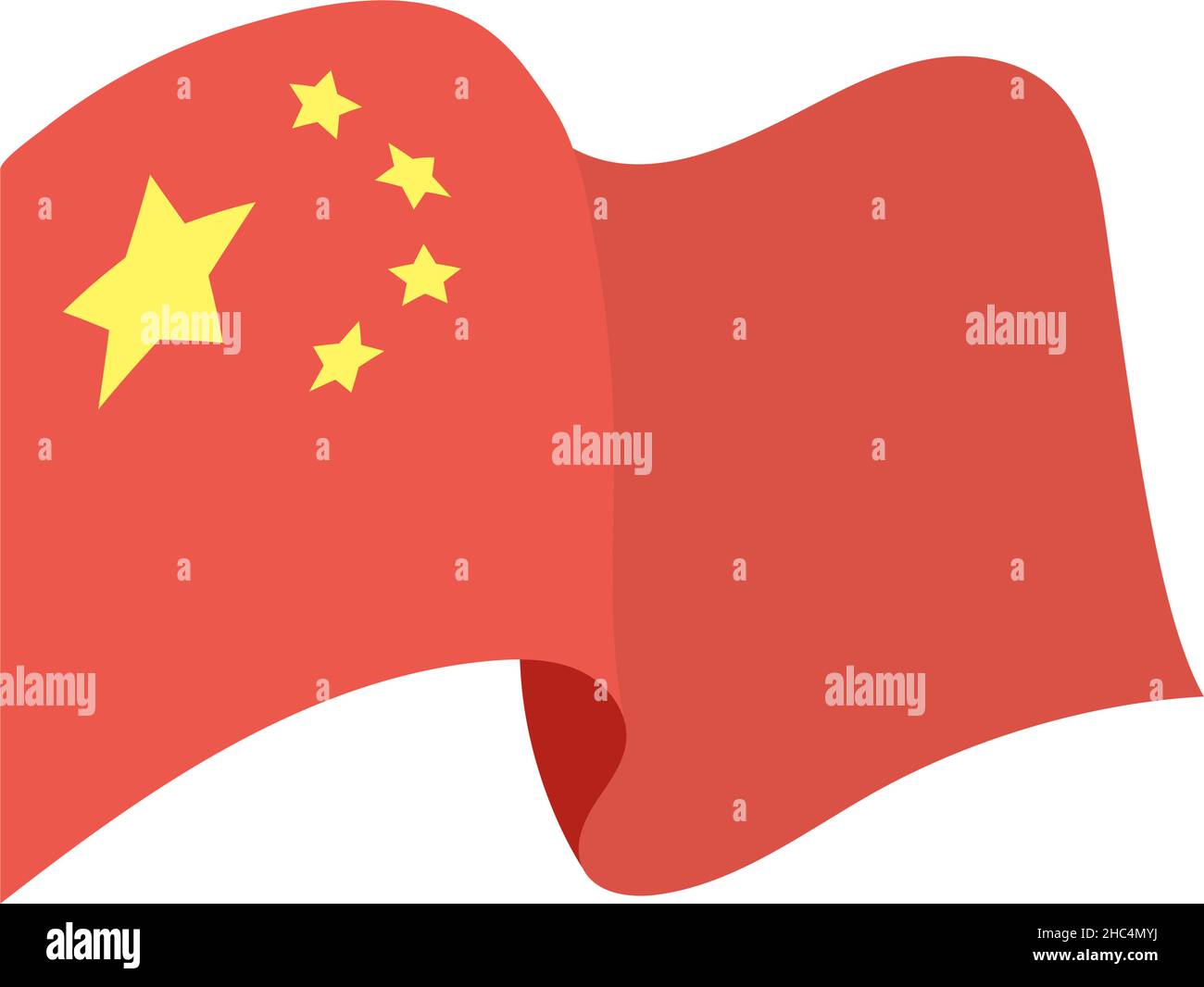 china flag waving nation icon Stock Vector Image & Art - Alamy