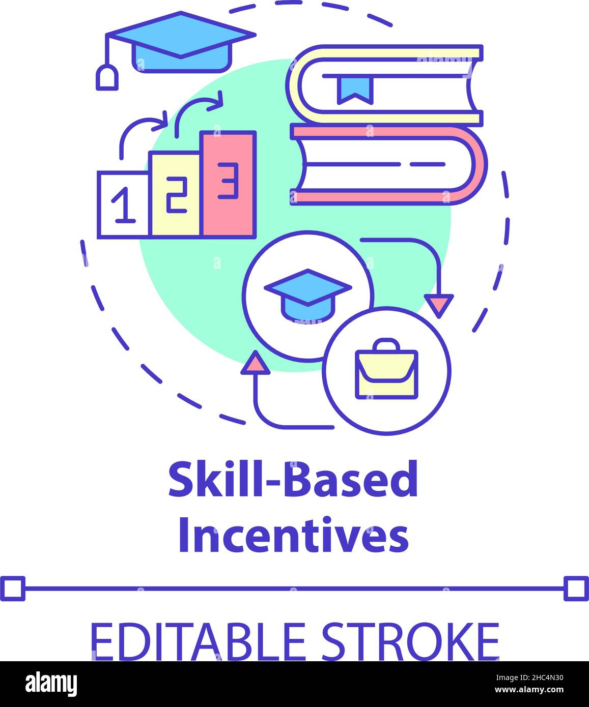 Skill-based incentives concept icon Stock Vector Image & Art - Alamy