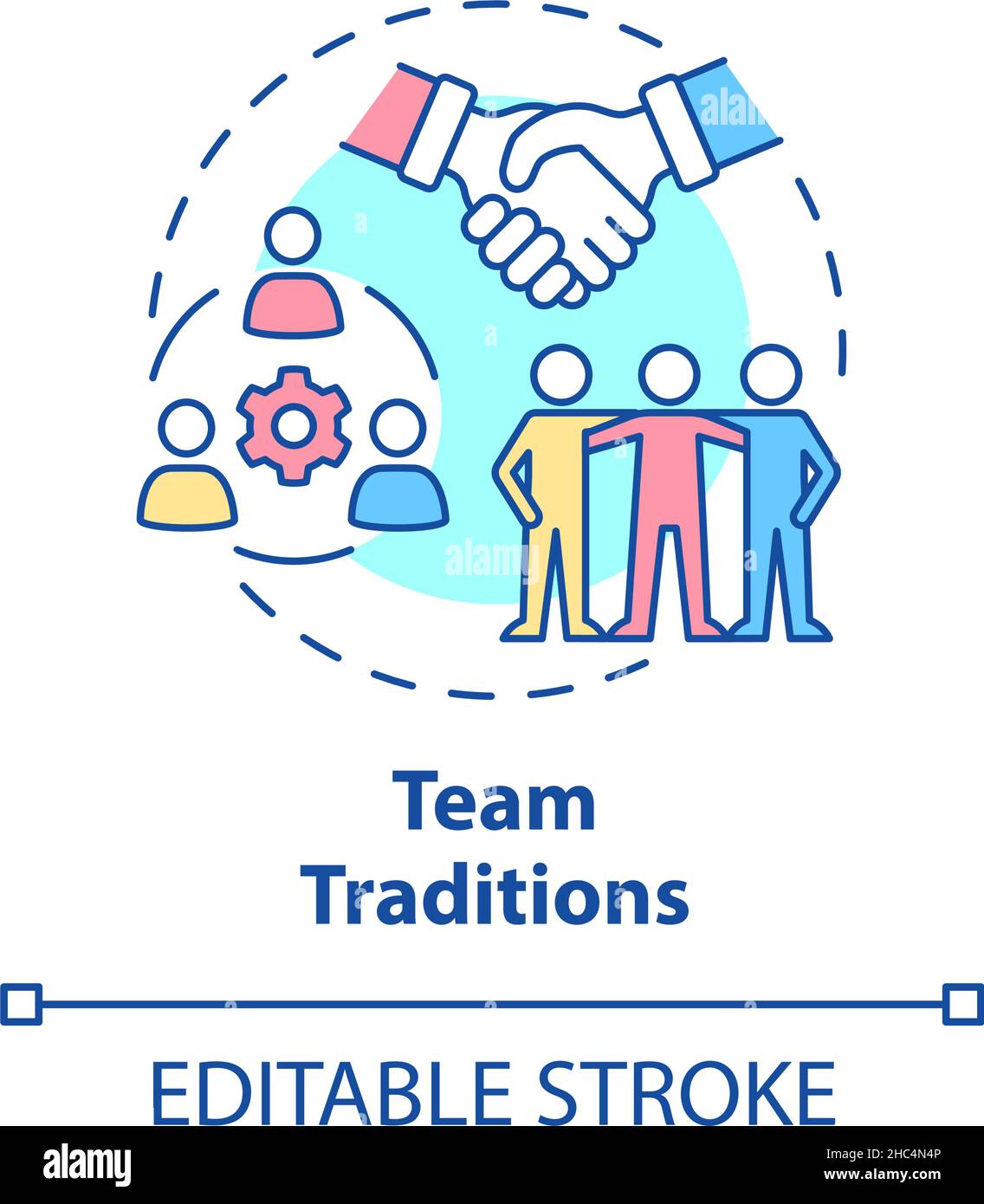Team traditions concept icon Stock Vector Image & Art - Alamy