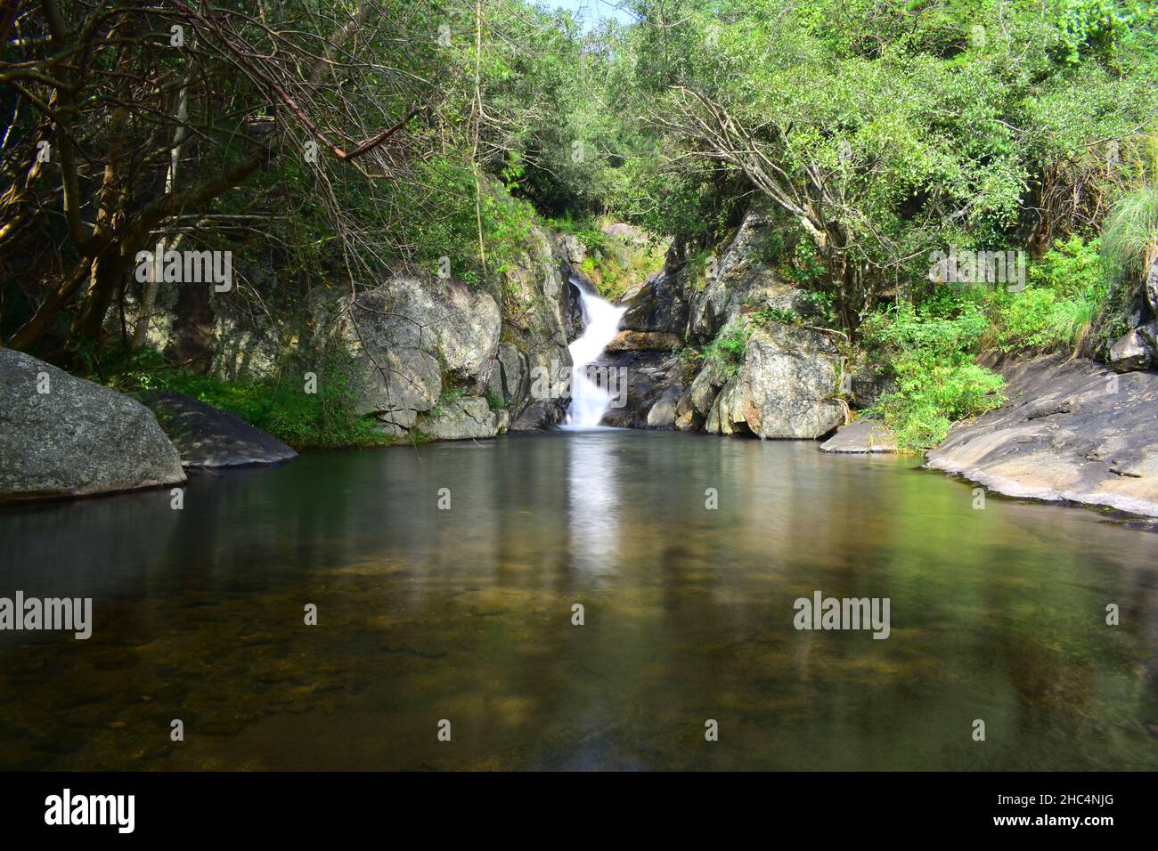 Kannimar Ootru - Triple Waterfalls and Natural Swimming Pools Stock ...