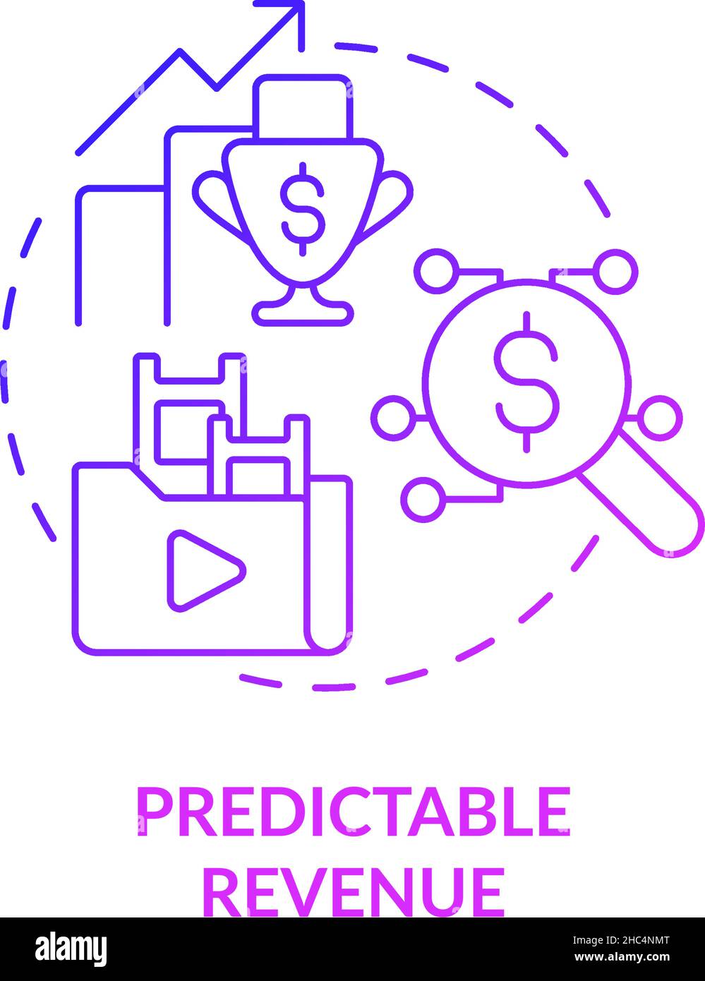 Predictable revenue purple gradient concept icon Stock Vector Image ... Predictable revenue purple gradient concept icon Stock Vector Image ...