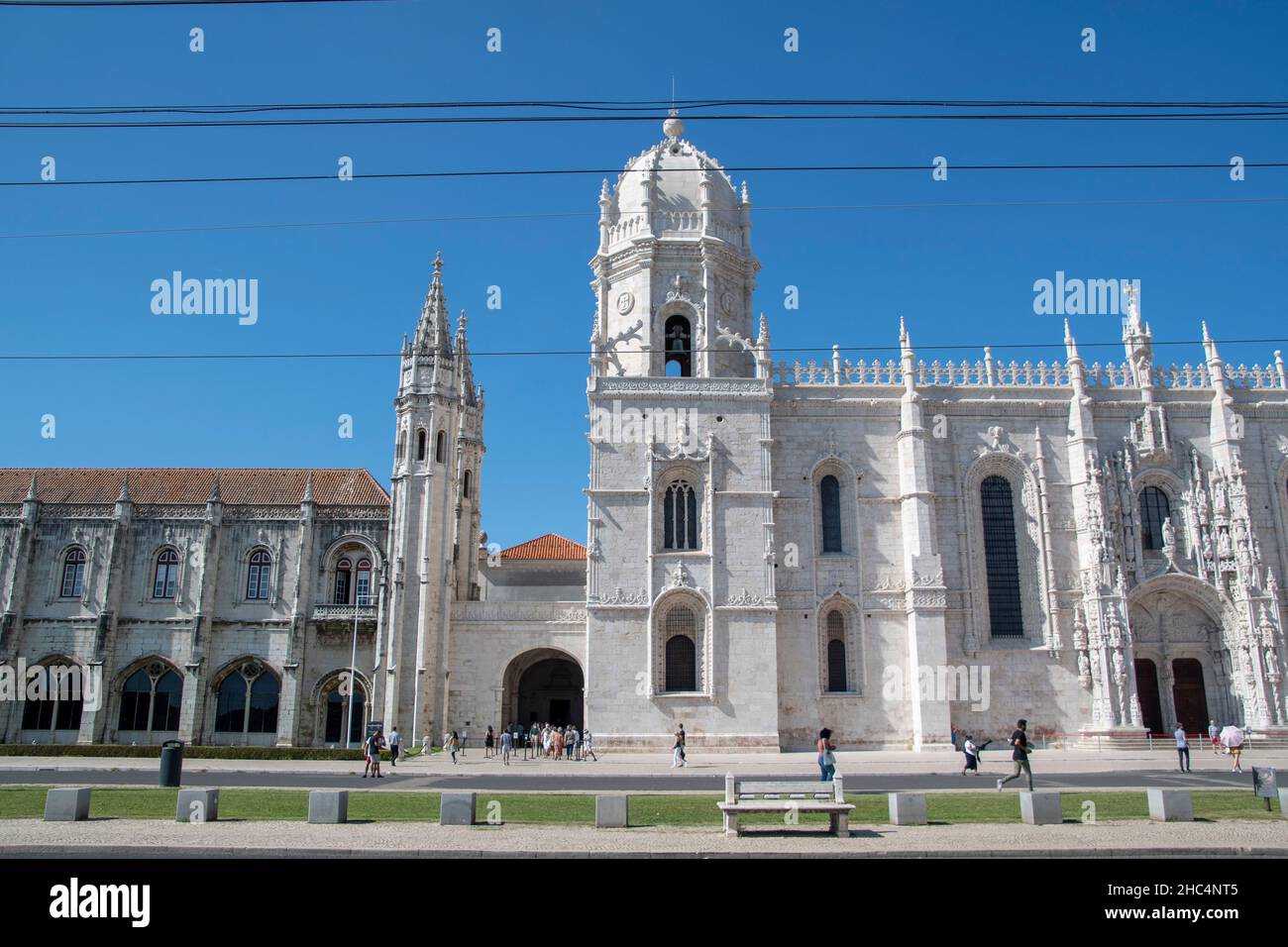 Landscape of Igreja de Santa Maria Belem Church in Lisbon Stock Photo ...