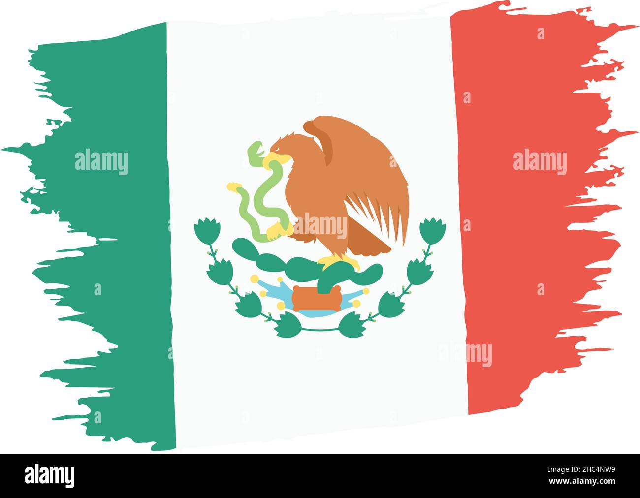mexico flag waving nation icon Stock Vector Image & Art - Alamy