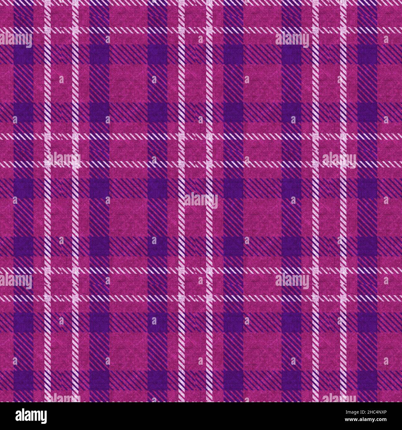 Bright pink summer woven plaid texture. Seamless woollen feminine style ...