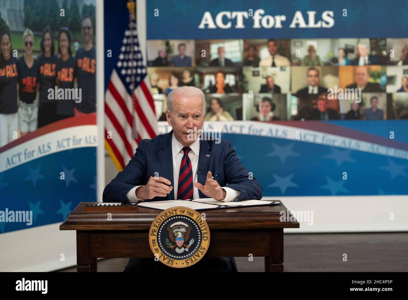 United States President Joe Biden signs into law H.R. 3537, the ...