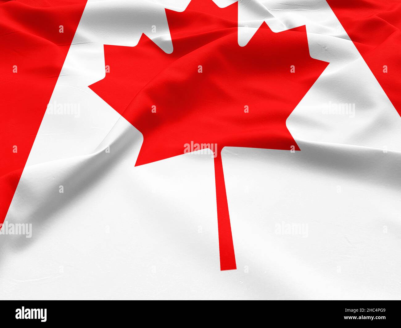 Canada flag background with cloth texture Stock Photo - Alamy