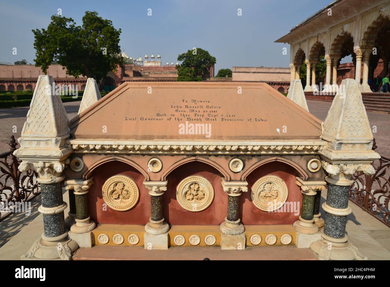 John Russell Colvin's Tomb at Agra Fort Stock Photo - Alamy