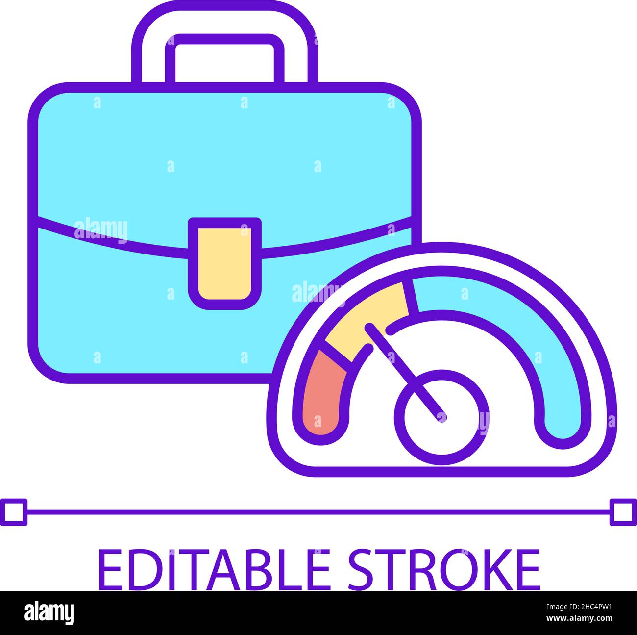 Drop in performance RGB color icon Stock Vector Image & Art - Alamy