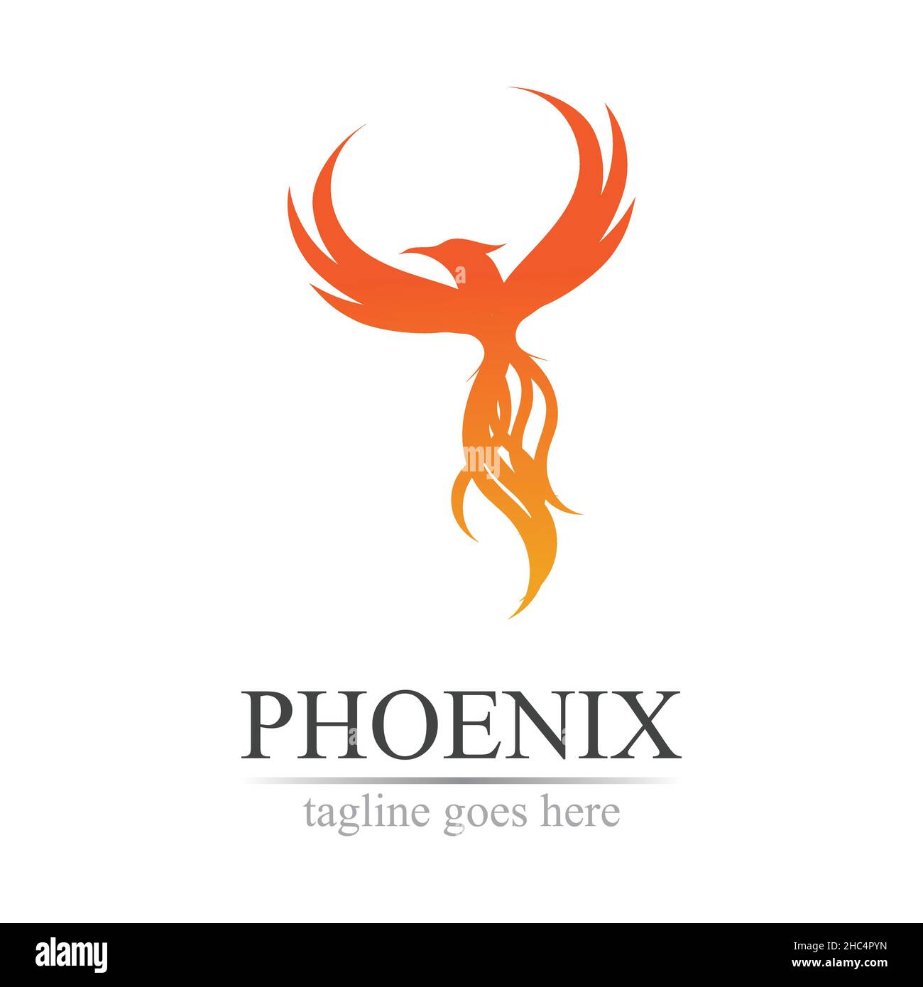 Phoenix logo design vector illustration Stock Vector Image & Art - Alamy