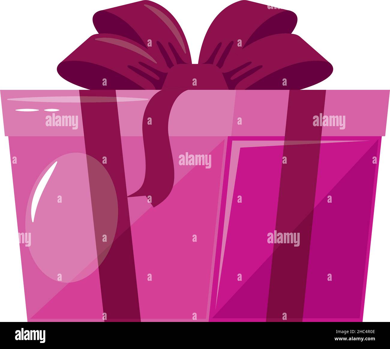 pink gift box present icon Stock Vector Image & Art - Alamy