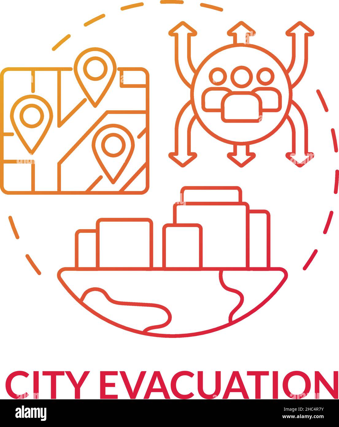 Evacuation map Stock Vector Images - Alamy