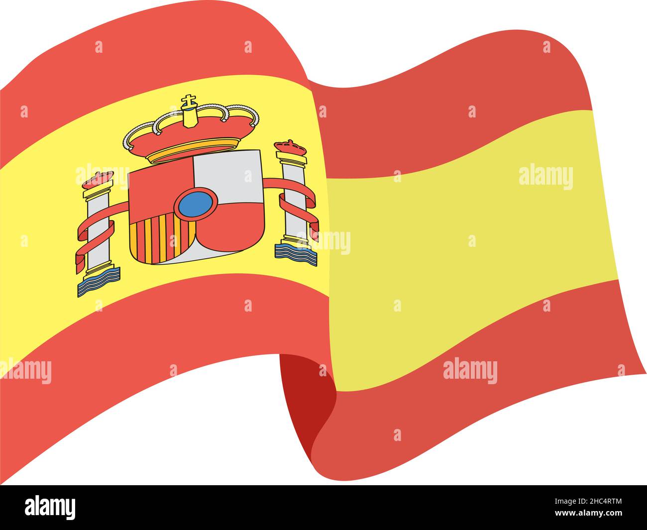 Spanish Flag Waving