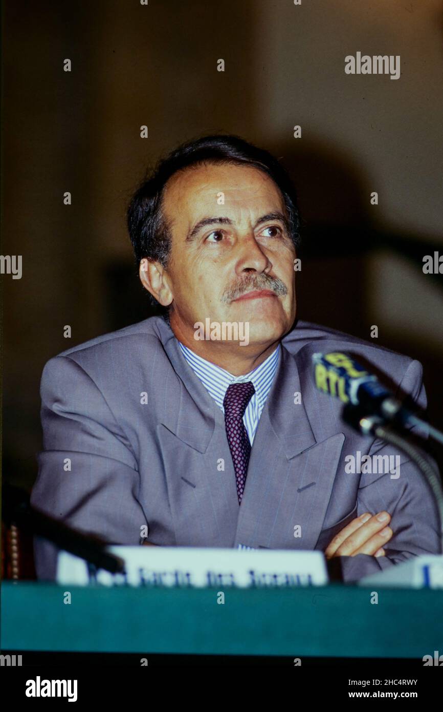 Archives 90ies: Henri Nallet, French Keeper of the Seals, attends ...