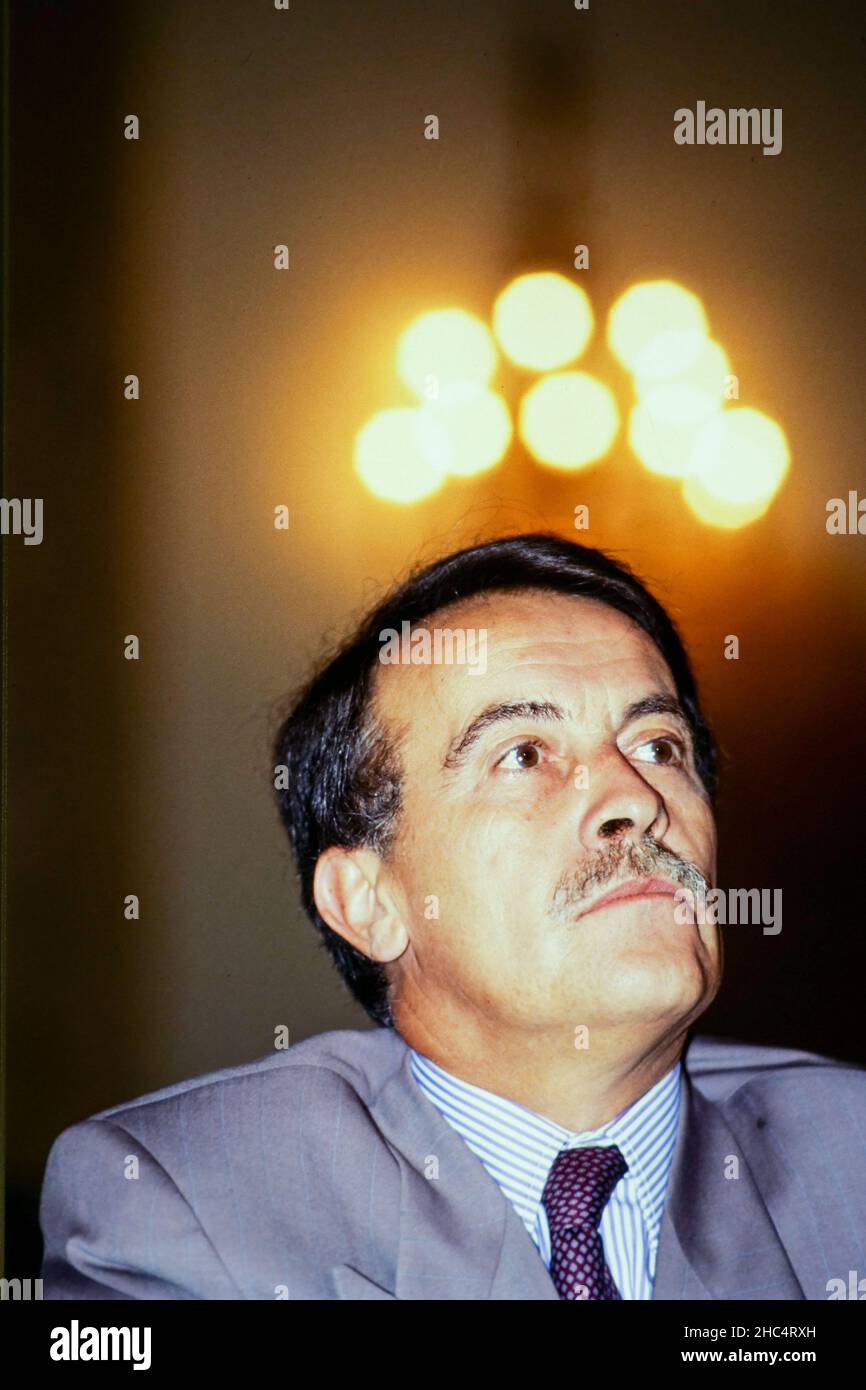 Archives 90ies: Henri Nallet, French Keeper of the Seals, attends ...