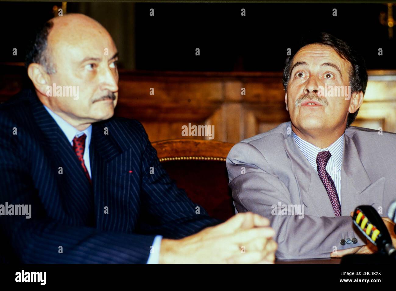 Archives 90ies: Henri Nallet, French Keeper of the Seals, attends ...